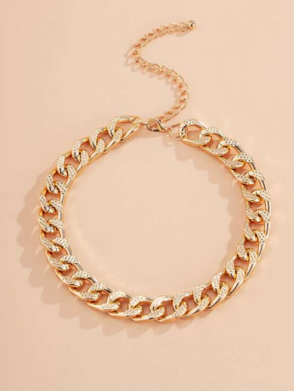 Textured Chain Necklace | SHEIN