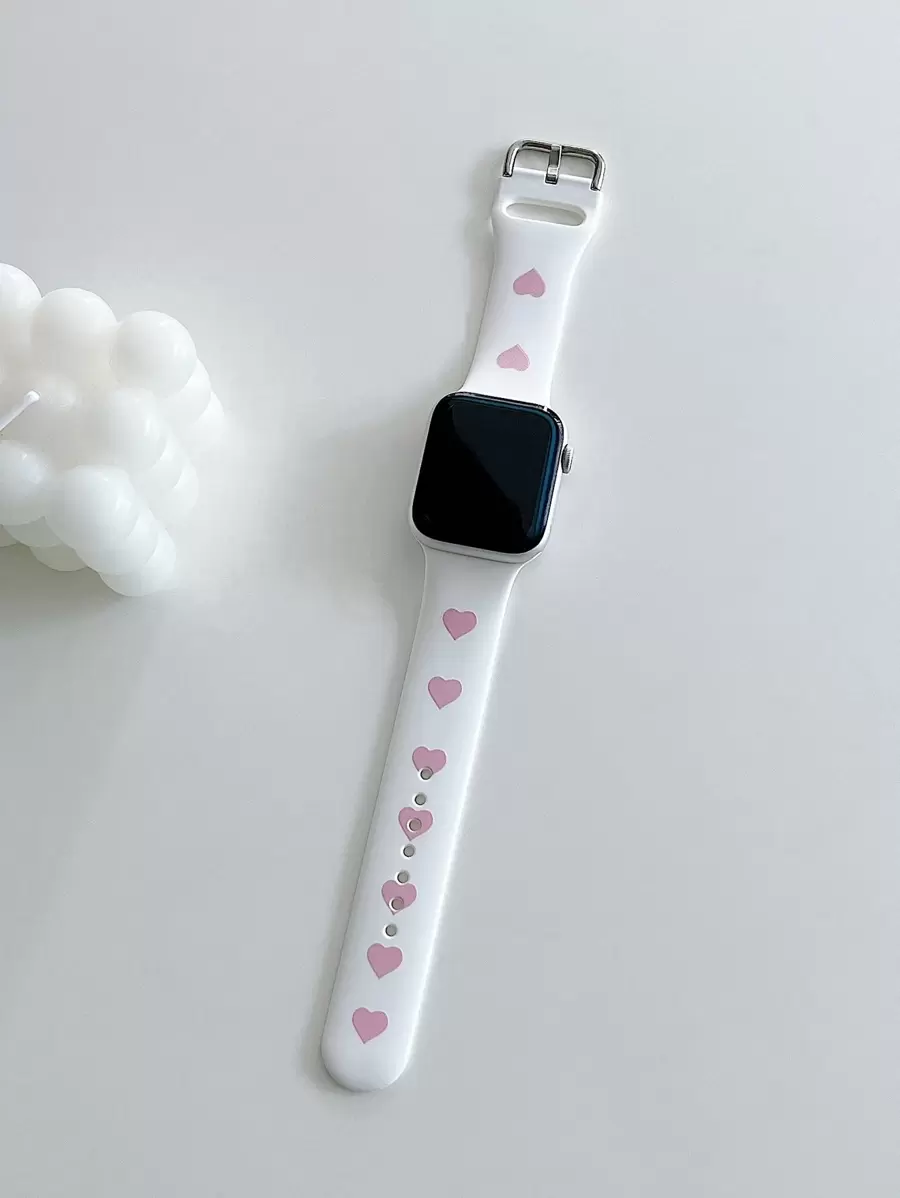 Heart Pattern Watchband Compatible With Apple Watch | SHEIN USA