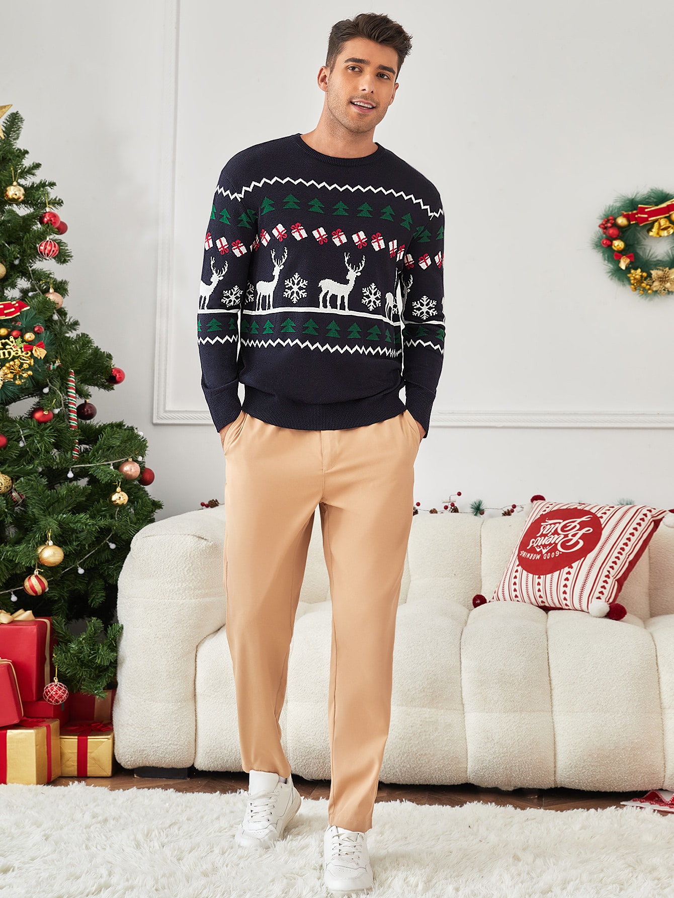 Manfinity Men Ugly Christmas Pattern Sweater for Sale Australia| New ...