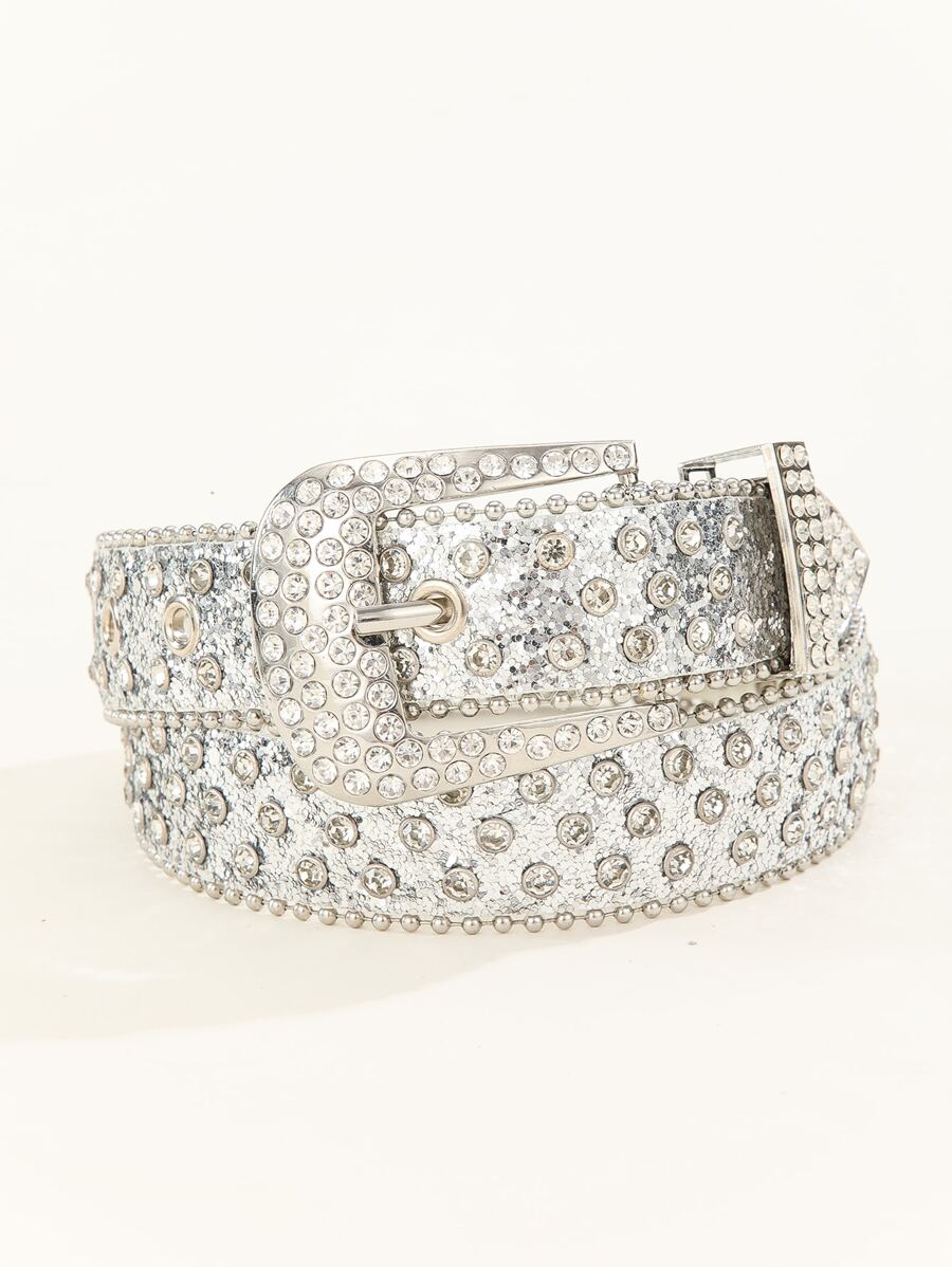 Fashion Rhinestone Leather Belt Halloween | SHEIN USA
