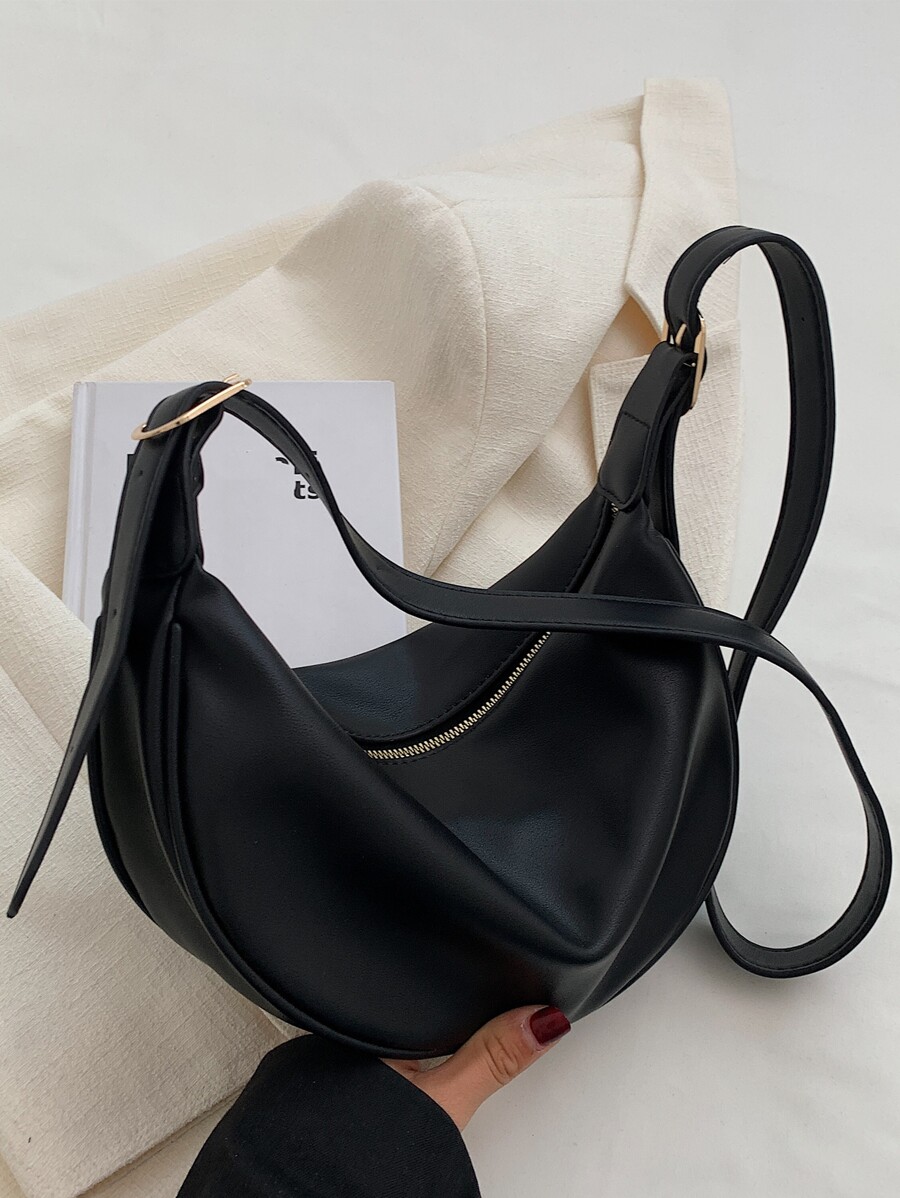 Minimalist Hobo Bag Original Design Mini Crescent Bag, Luxury Crossbody ...