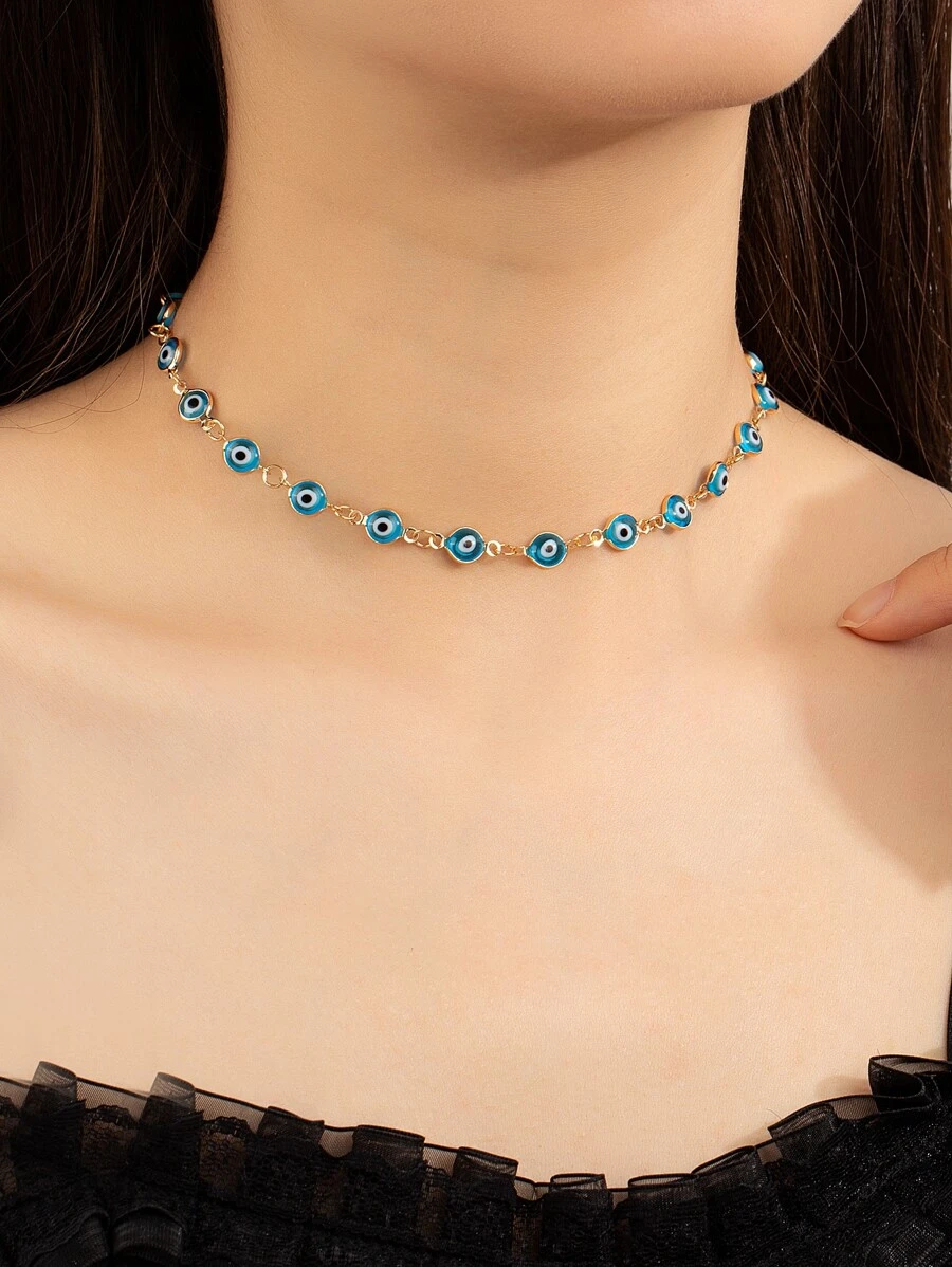 Evil Eye Decor Necklace | SHEIN USA
