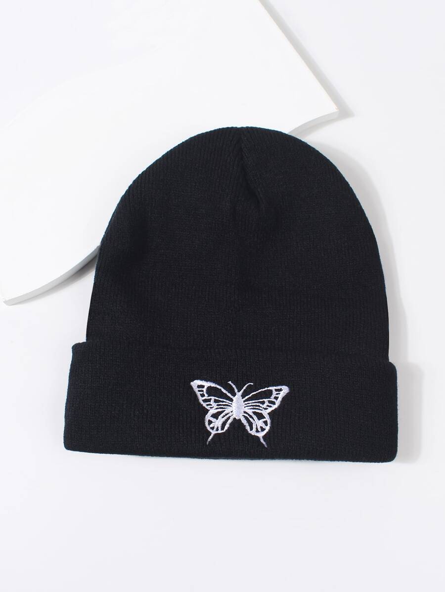 Butterfly Embroidered Beanie | SHEIN