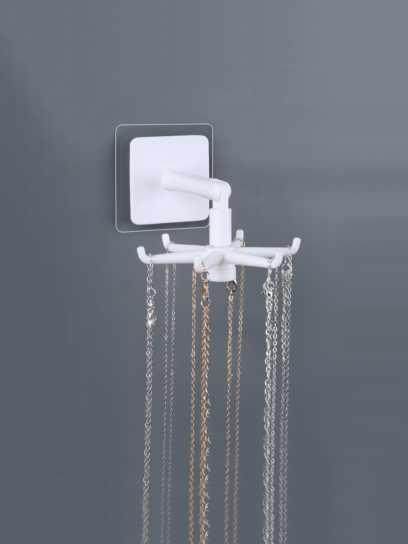 1pc Wall Mounted Jewelry Storage Rack