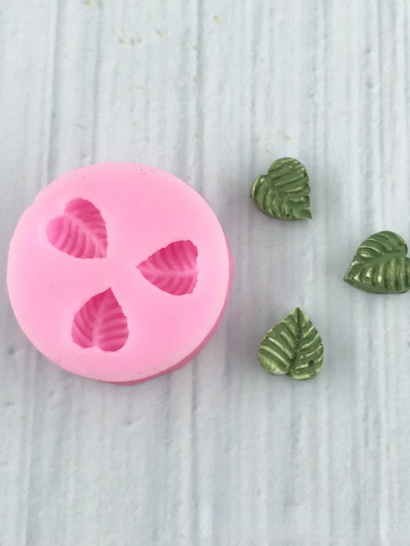 1 pieza Molde de caramelo con diseño de hoja