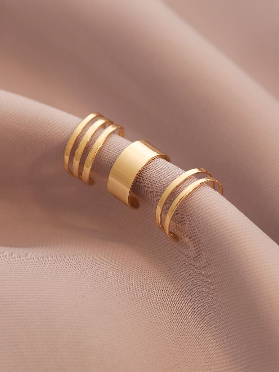3pcs Hollow Out Ear Cuff | SHEIN USA