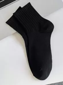 6pairs Solid Women Crew Socks | SHEIN USA