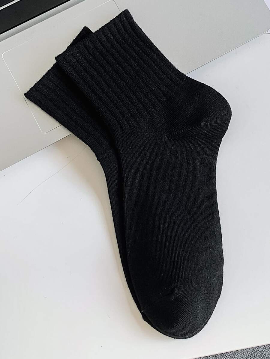 6pairs Solid Women Crew Socks | SHEIN USA