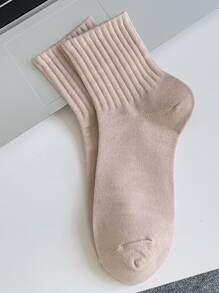 6pairs Solid Women Crew Socks | SHEIN USA
