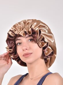 Solid Hair Bonnet Silk Bonnet Satin Bonnet | SHEIN USA