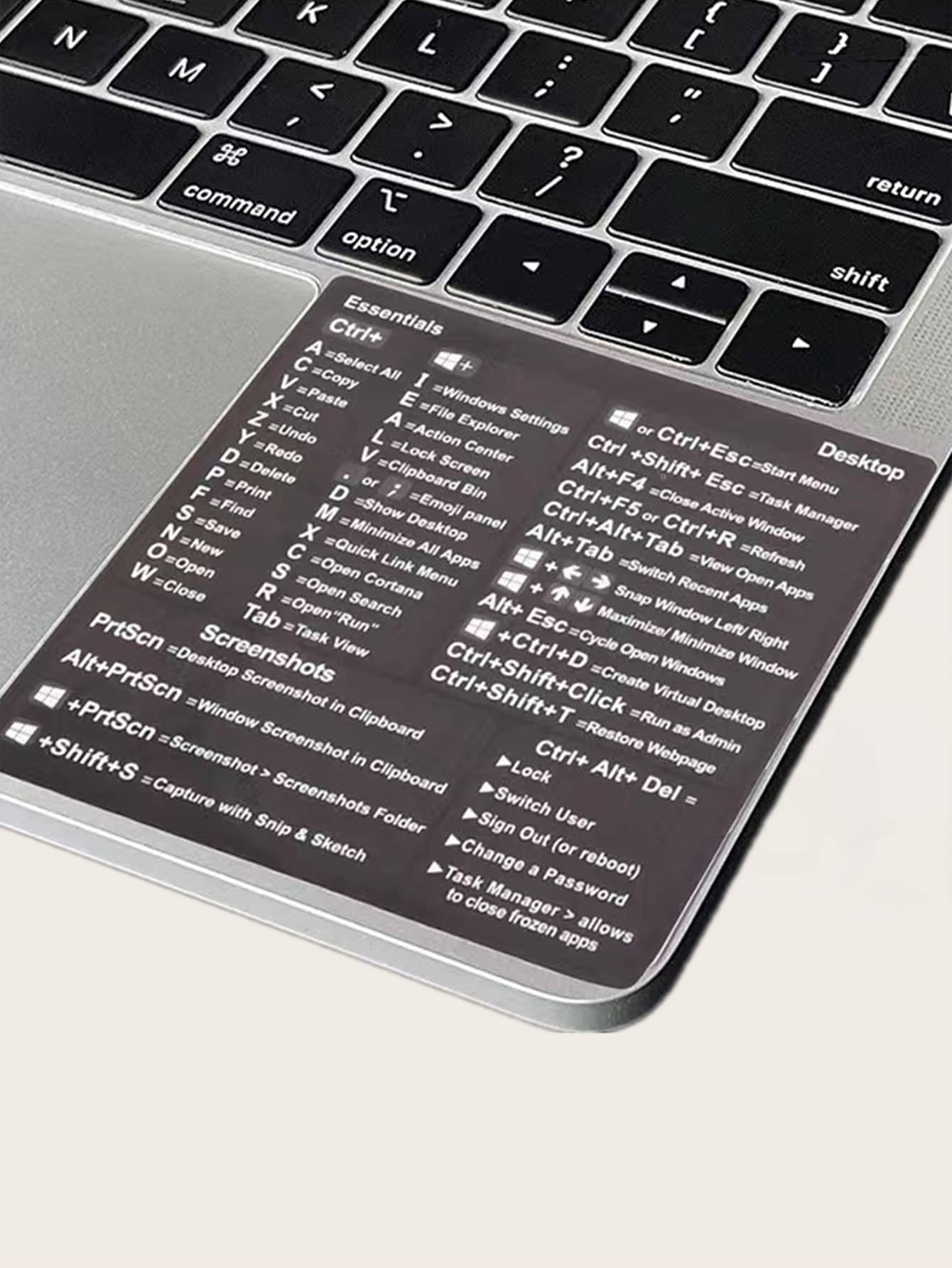 1pc Reference Keyboard Shortcut Laptop Sticker | SHEIN EUR