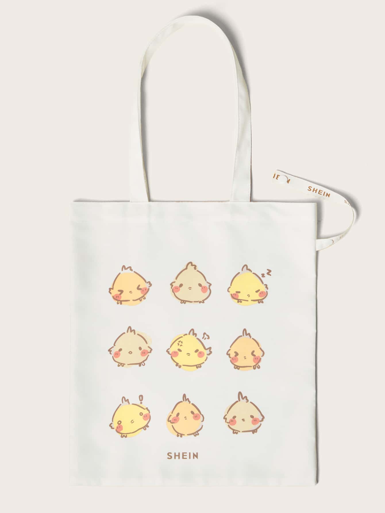 SHEIN Cartoon Graphic Canvas Tote Bag | SHEIN USA