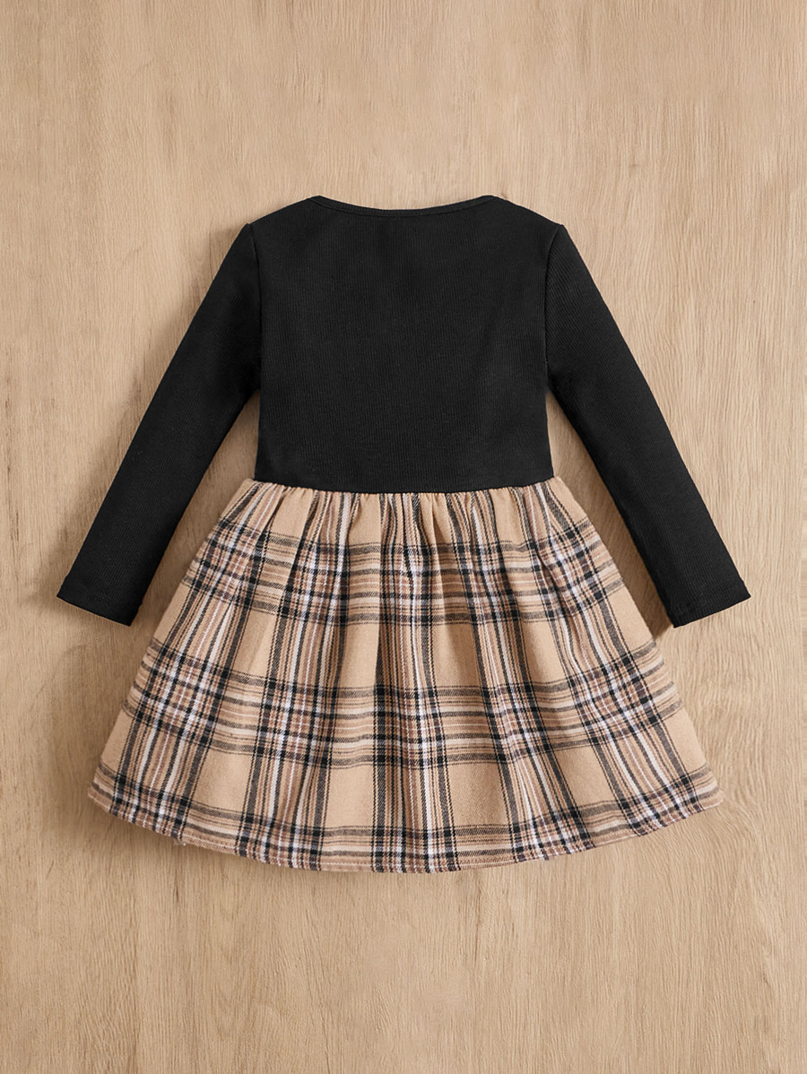 SHEIN クリスマス用 ベビー女の子 チェック柄 2wayリボン付きドレス | #SHEINバレンタインデー