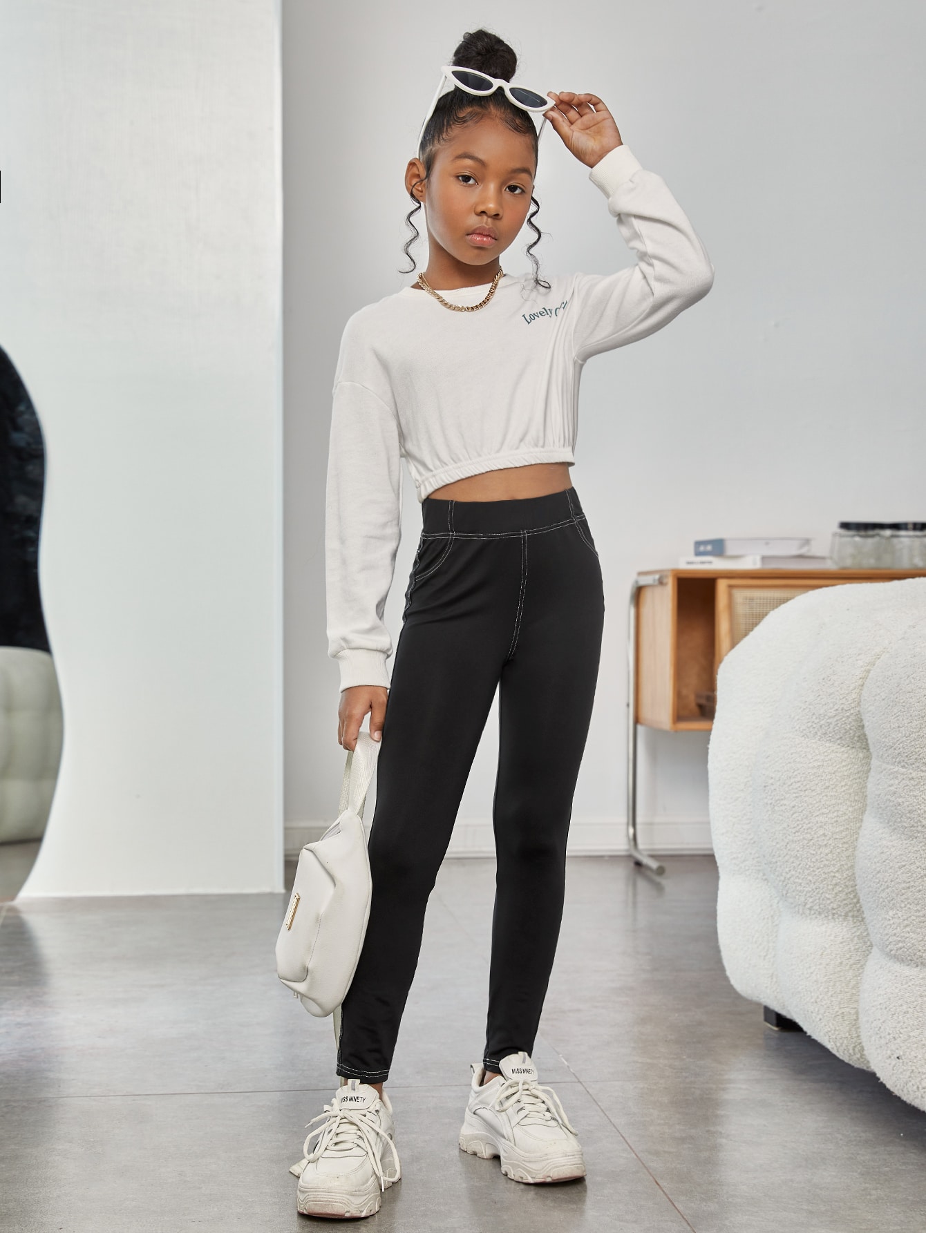 SHEIN Tween Girl Casual Basic Tight-Fitting Leggings | SHEIN EUR