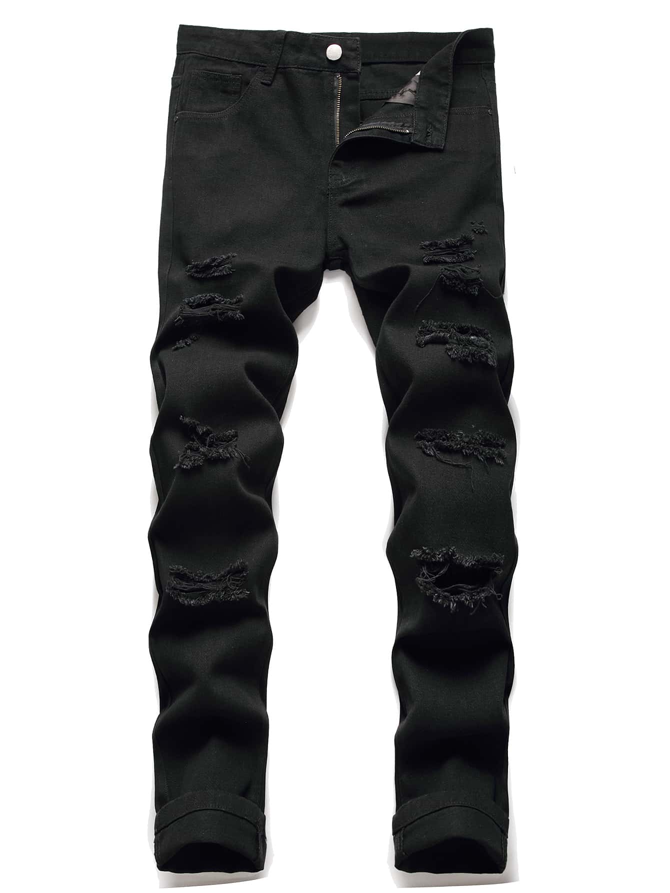 Men Ripped Frayed Jeans | SHEIN USA