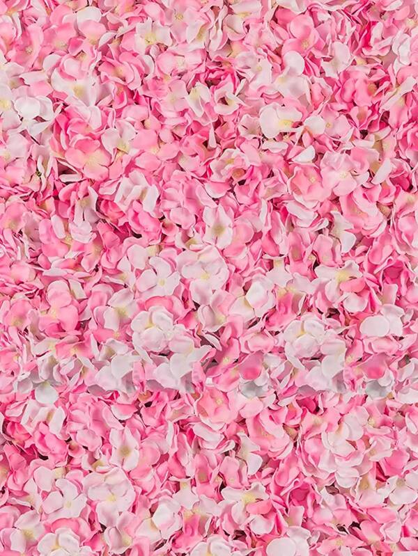 1pc Plastic Artificial Rose Flower Wall, 24x16 Inch Faux Flower Panel ...