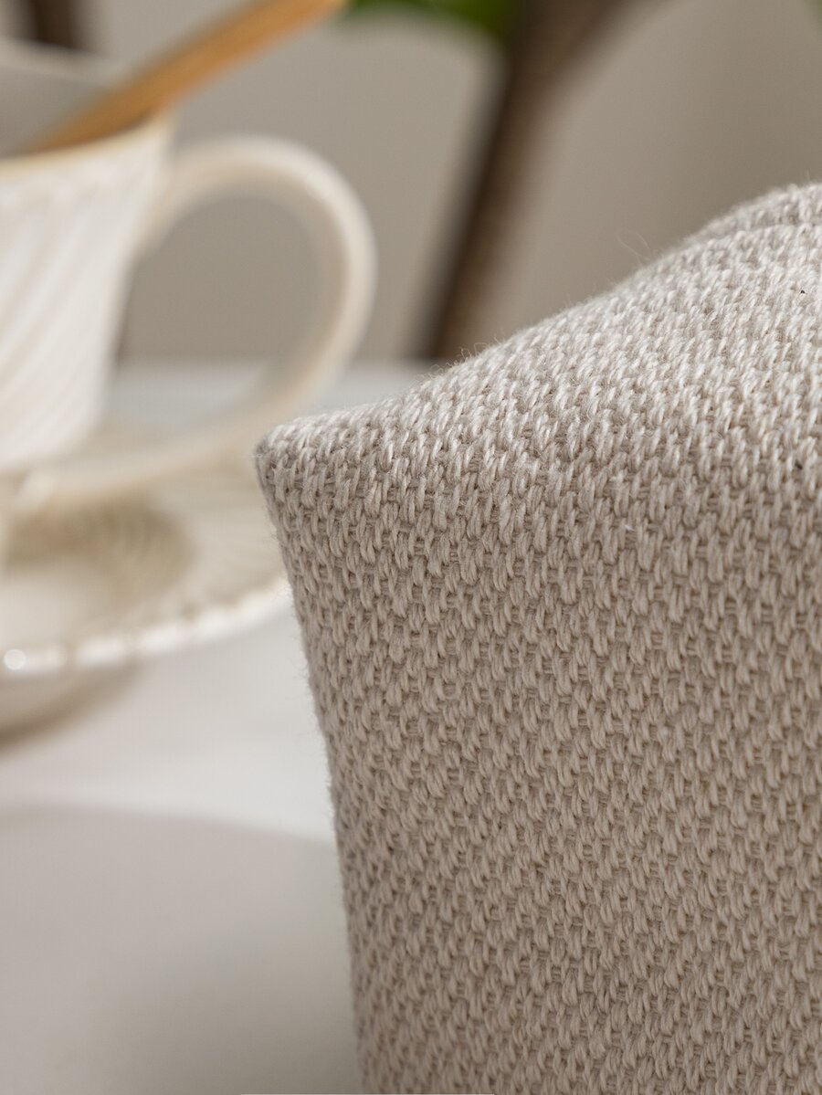 1pc Beige Fabric Tissue Box Cover, Modern Minimalist Design, Imitation ...