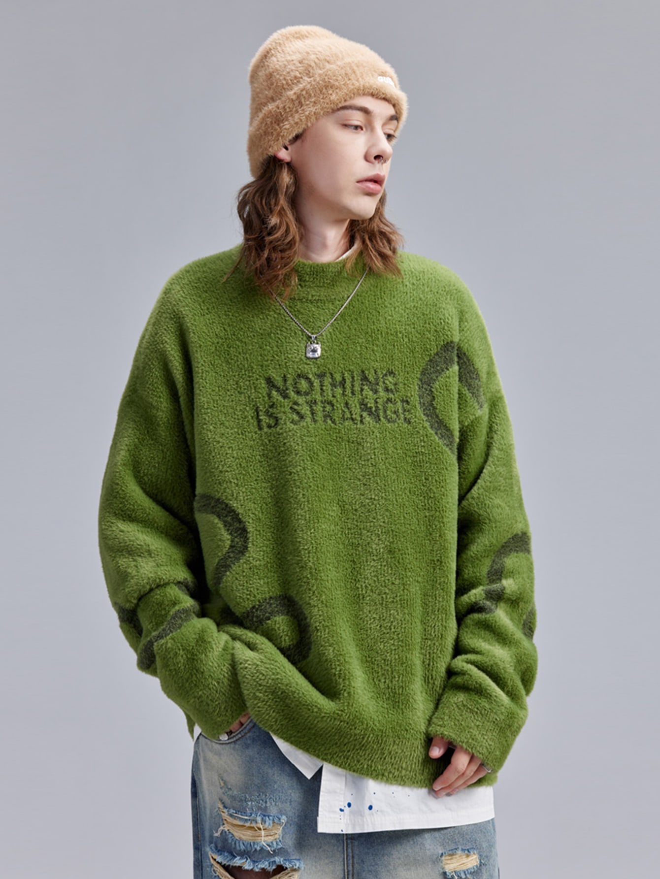 Men Slogan Pattern Drop Shoulder Sweater Shein Usa