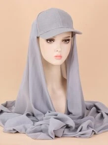 Solid Baseball Cap With Neck Flap | SHEIN USA