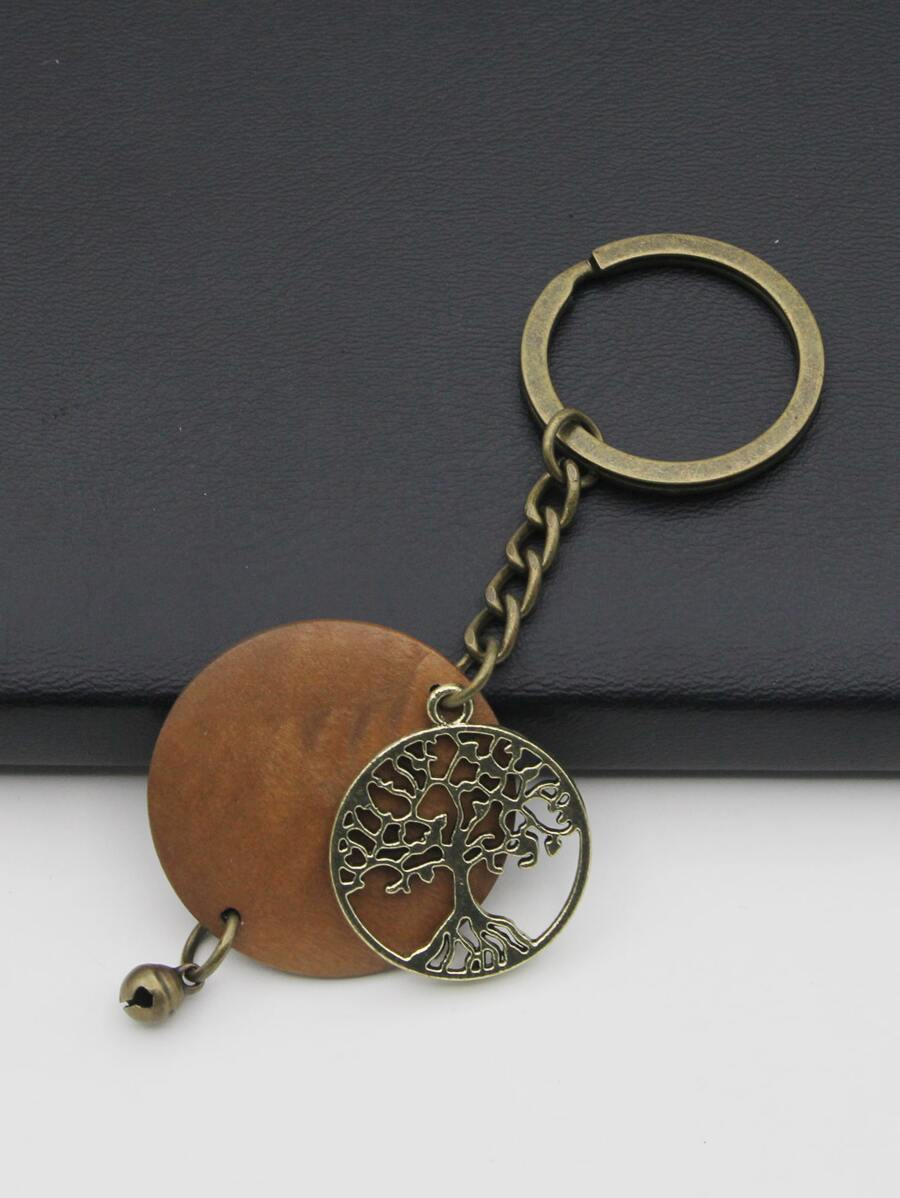 Tree & Round Charm Keychain | SHEIN USA