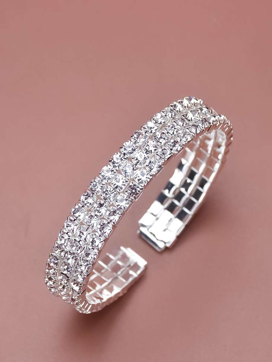 Rhinestone Decor Cuff Bangle | SHEIN USA