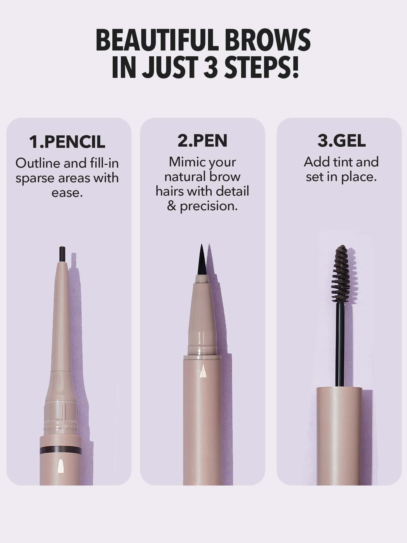 SHEGLAM So Abrowsing Brow Kit-Espresso 3 In 1 Waterproof Eyebrow Gel ...