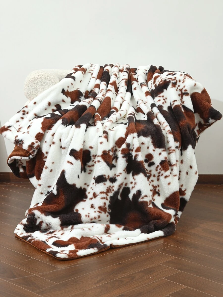 1pc Cow Pattern Blanket | SHEIN USA