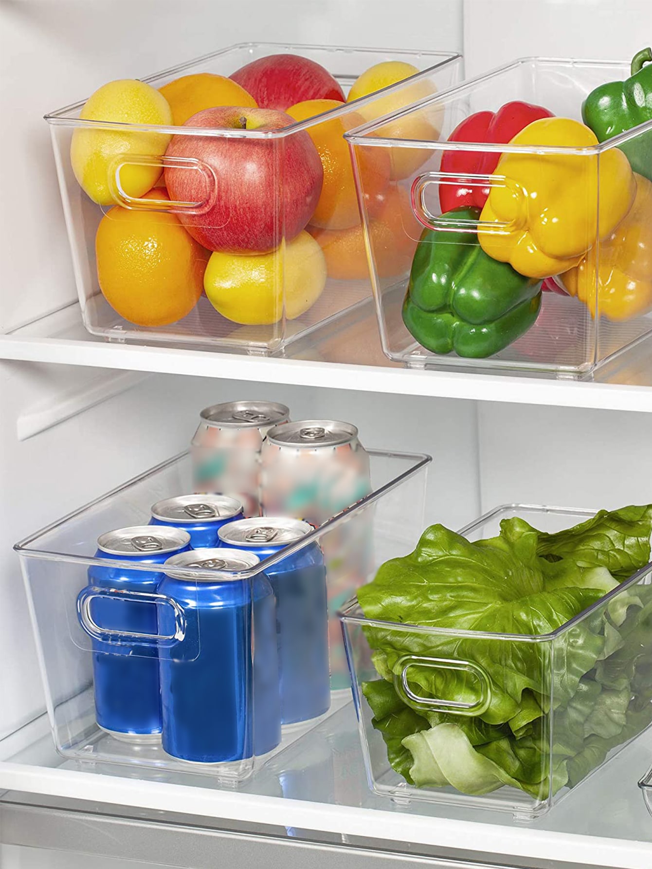 1pc Clear Food Storage Box