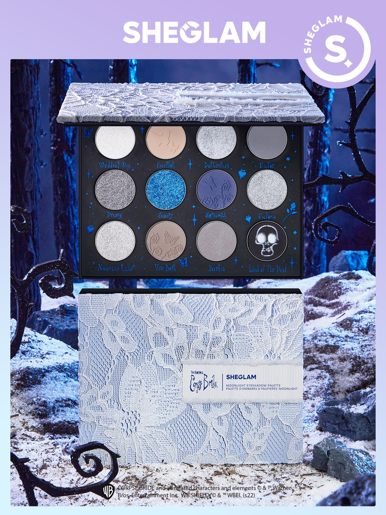 Corpse Bride | SHEGLAM Moonlight Eyeshadow Palette