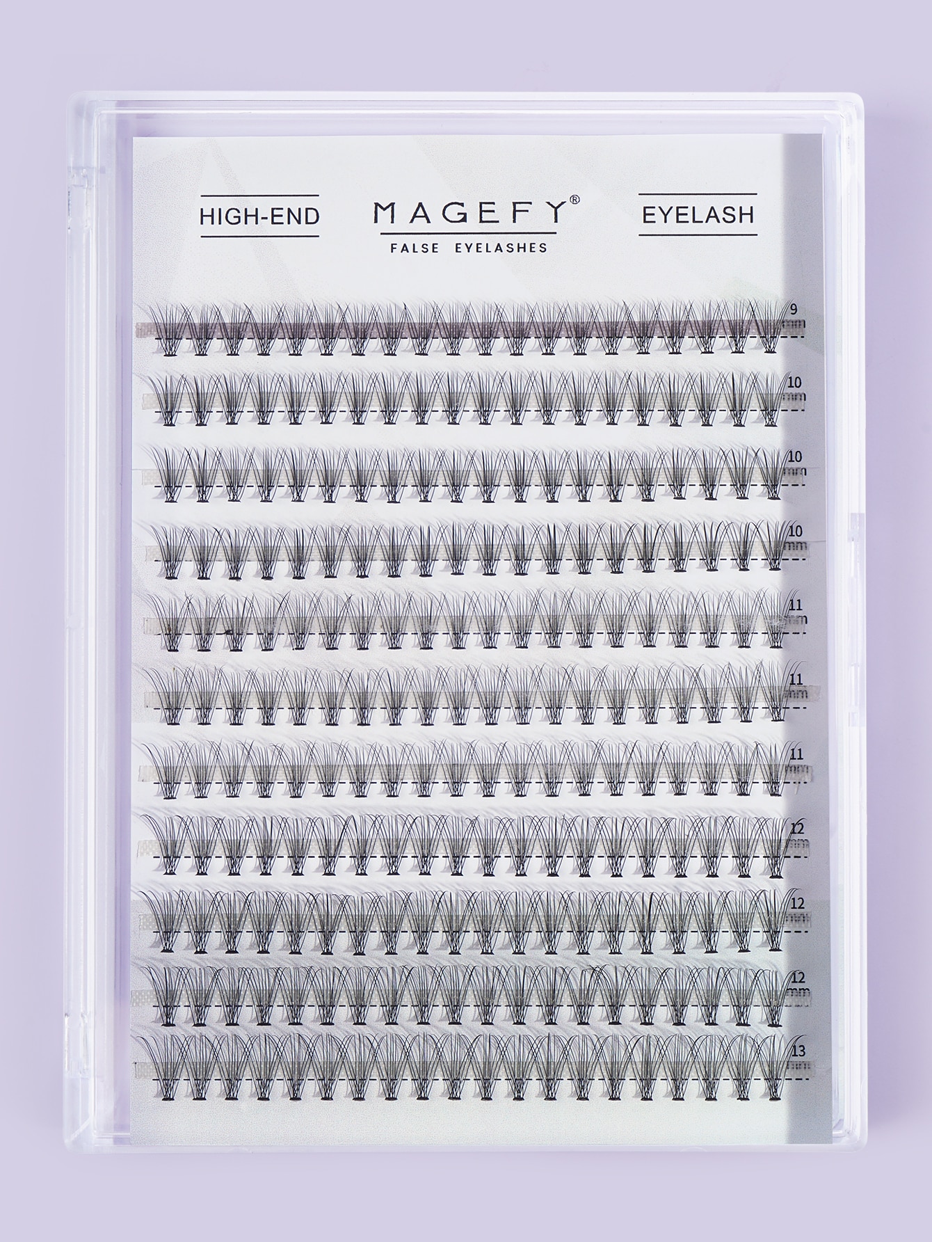 Magefy 220 Grappes De Cils De Style Mixte Segmenté Et En Queue De ...