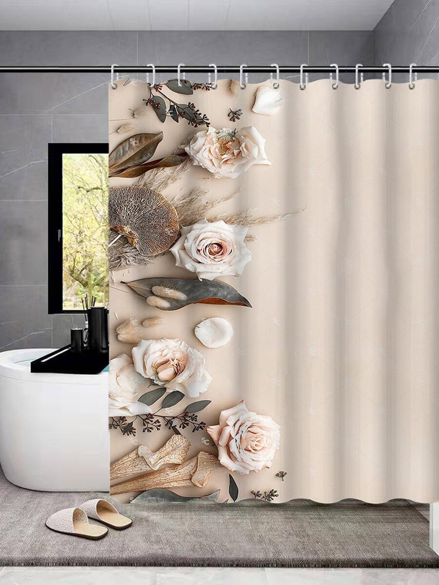 Floral Pattern Shower Curtain | SHEIN USA