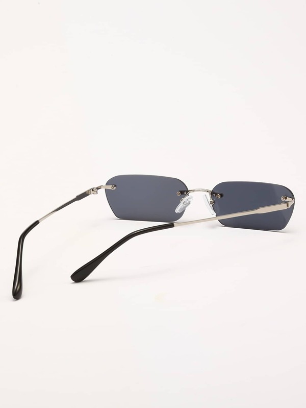 Rimless Square Frame Fashion Glasses | SHEIN USA