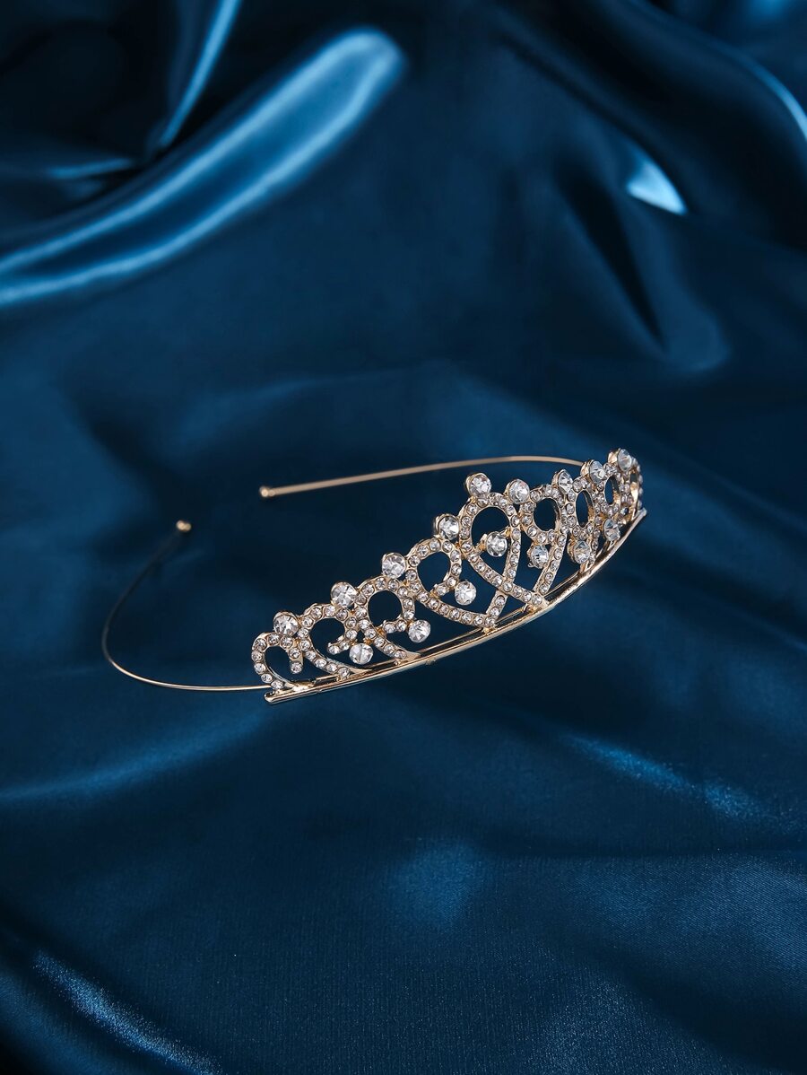 Rhinestone Crown Design Wedding Headband | SHEIN USA