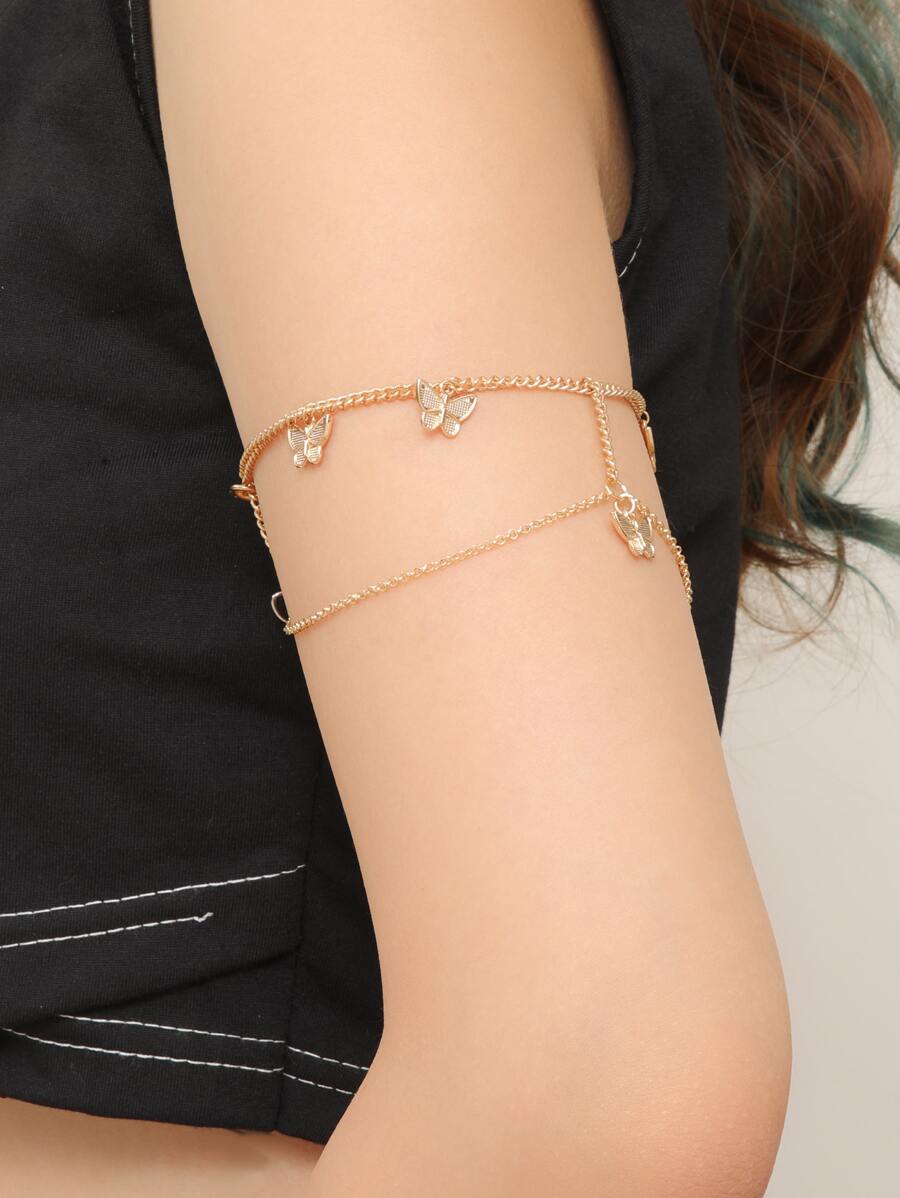 Butterfly Charm Arm Chain | SHEIN USA