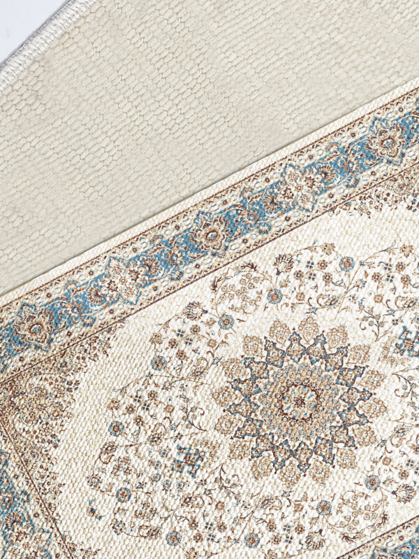 Mandala Pattern Fringe Trim Rug | SHEIN UK