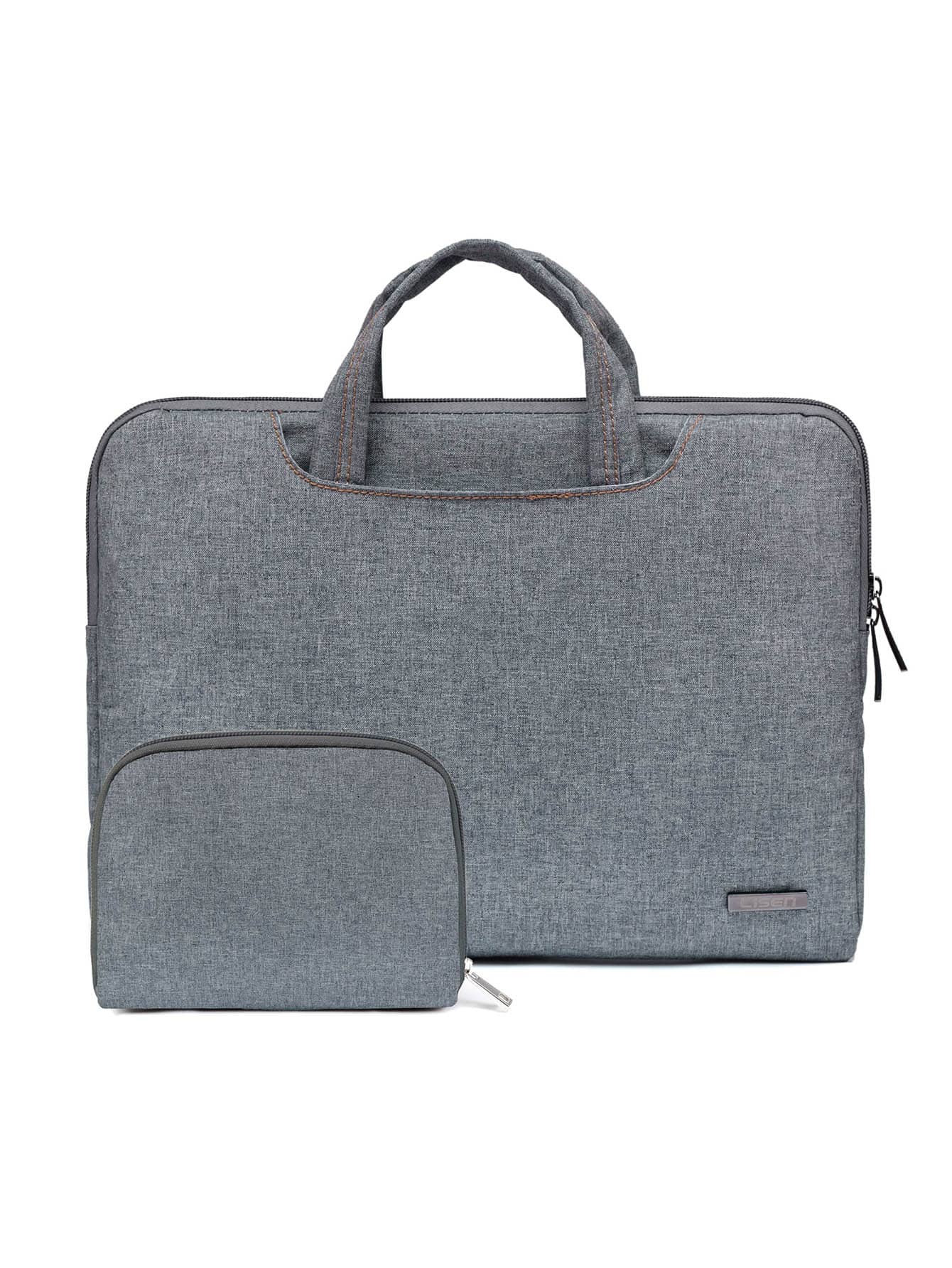 Plain Laptop Bag With Accessory Pouch | SHEIN USA