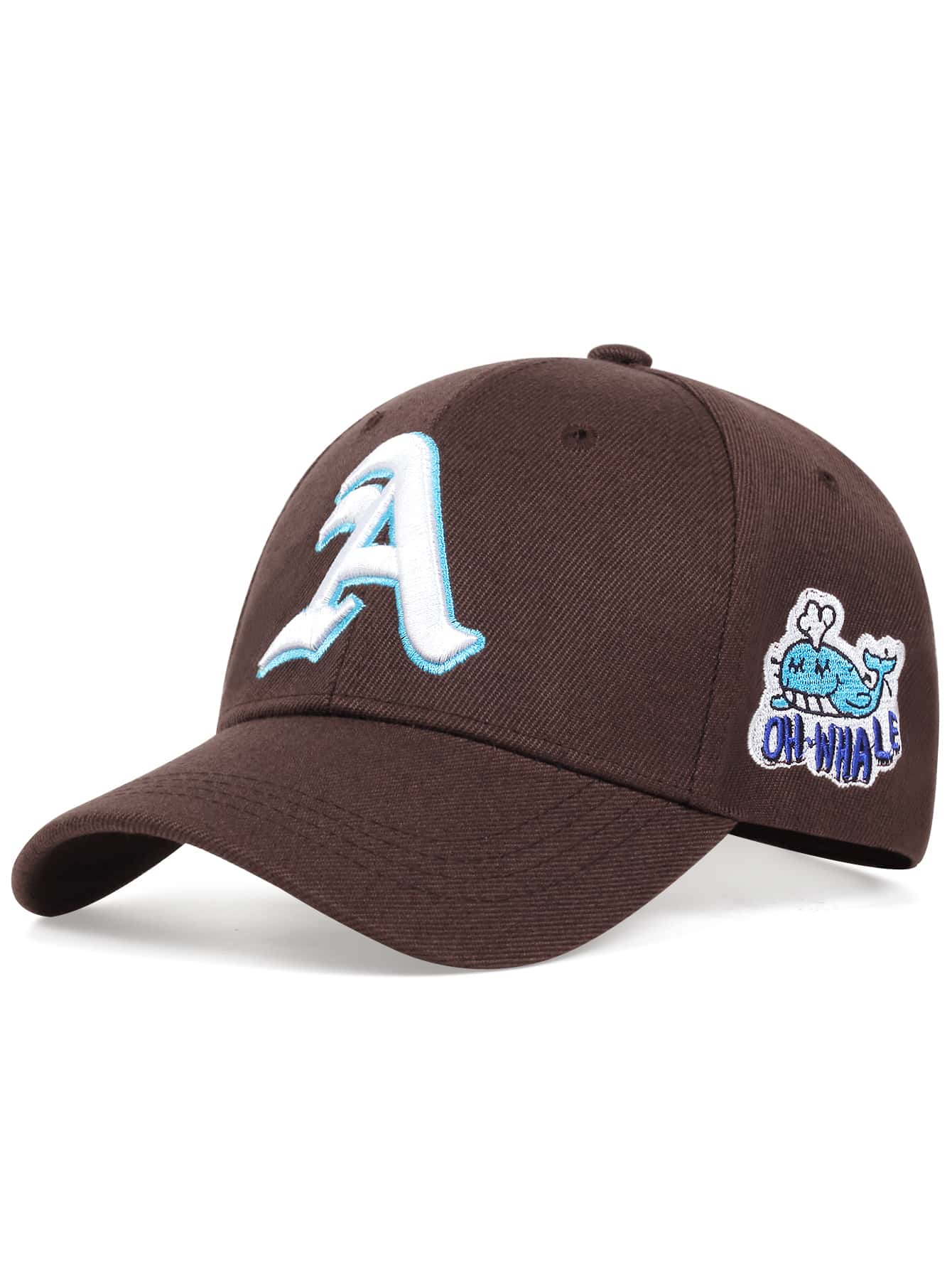 Men Letter & Whale Embroidered Baseball Cap Street | SHEIN USA