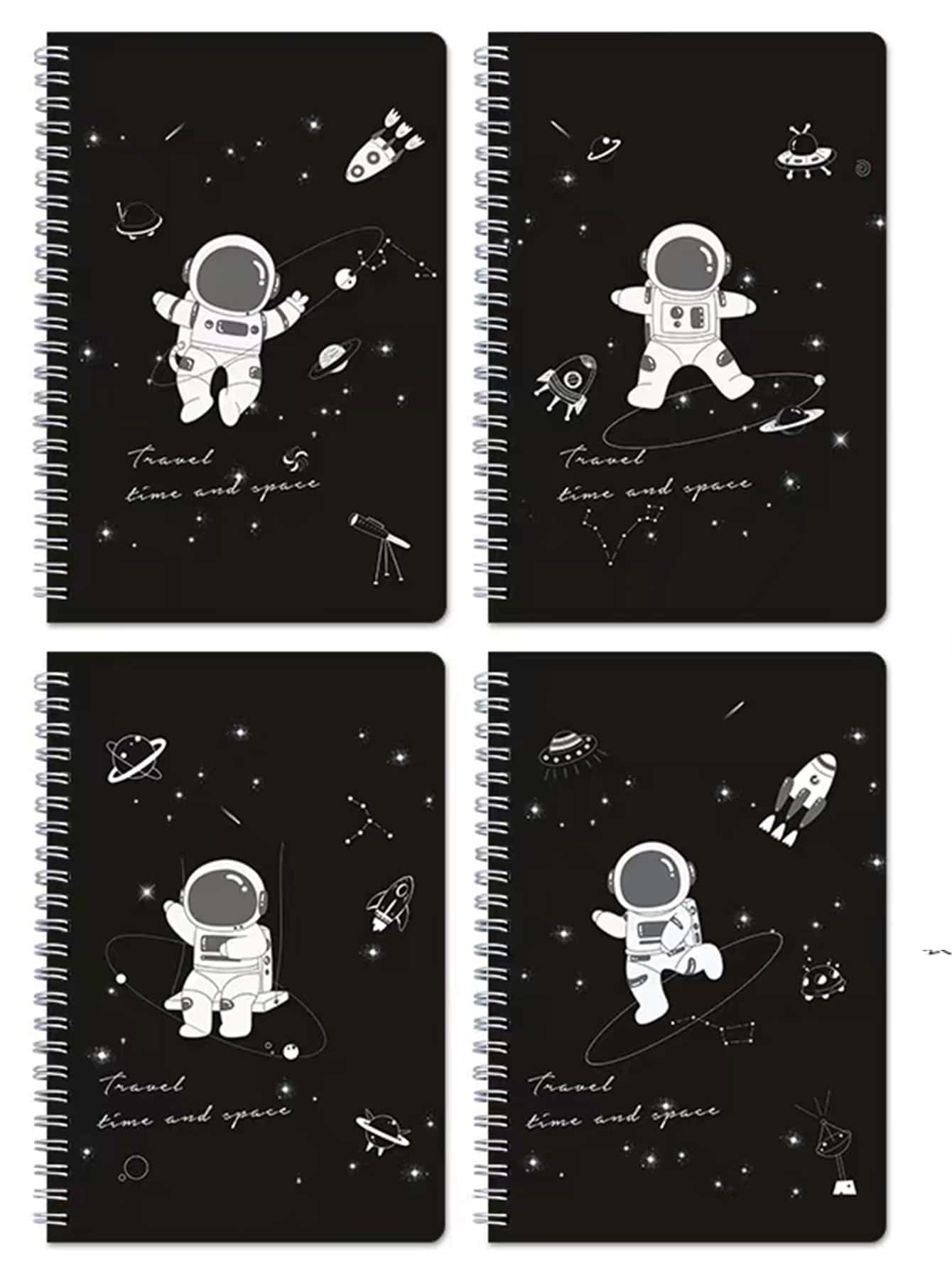 1pc Astronaut Pattern Random Spiral Notebook | SHEIN USA