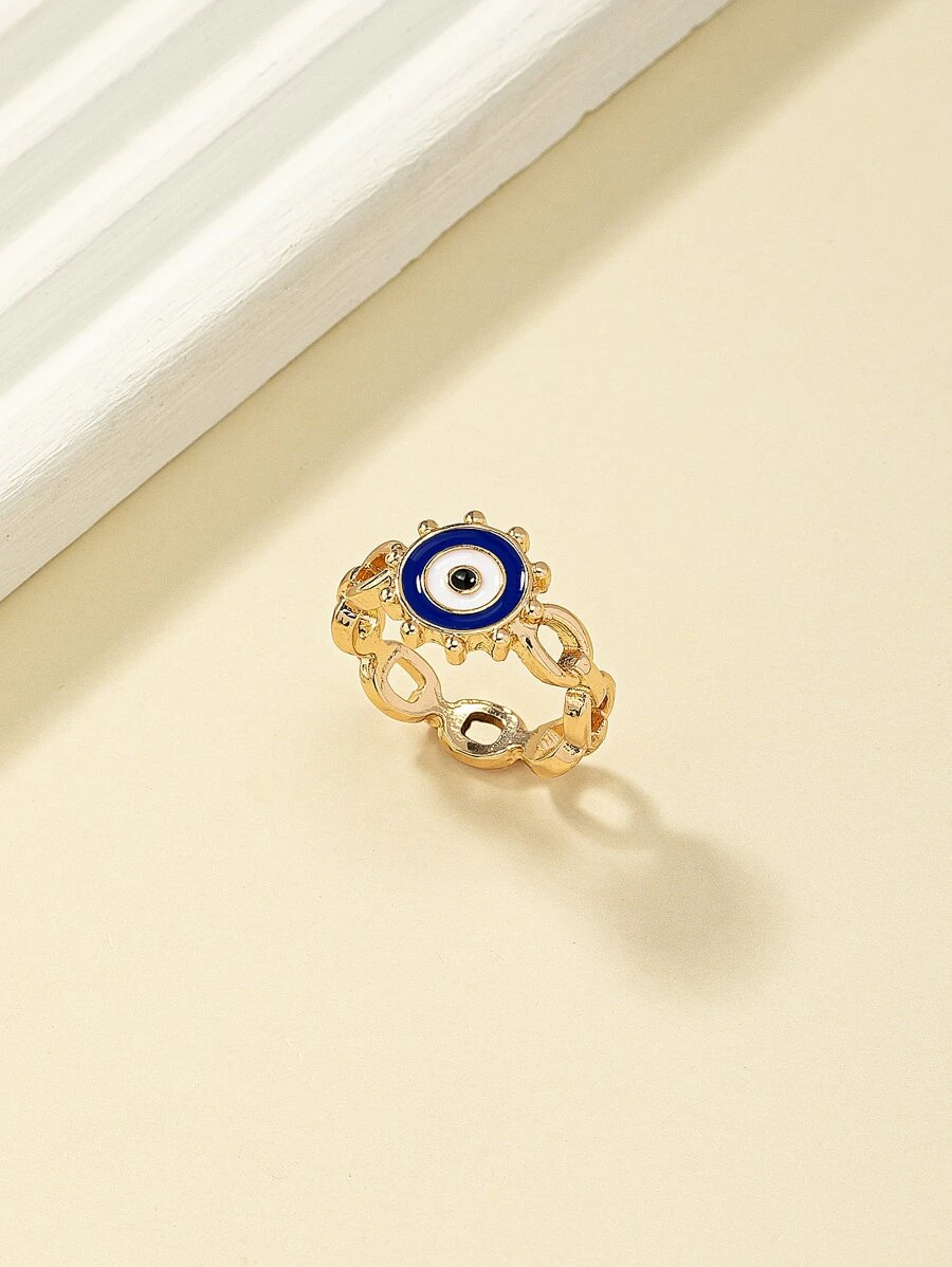 Evil Eye Decor Ring | SHEIN USA