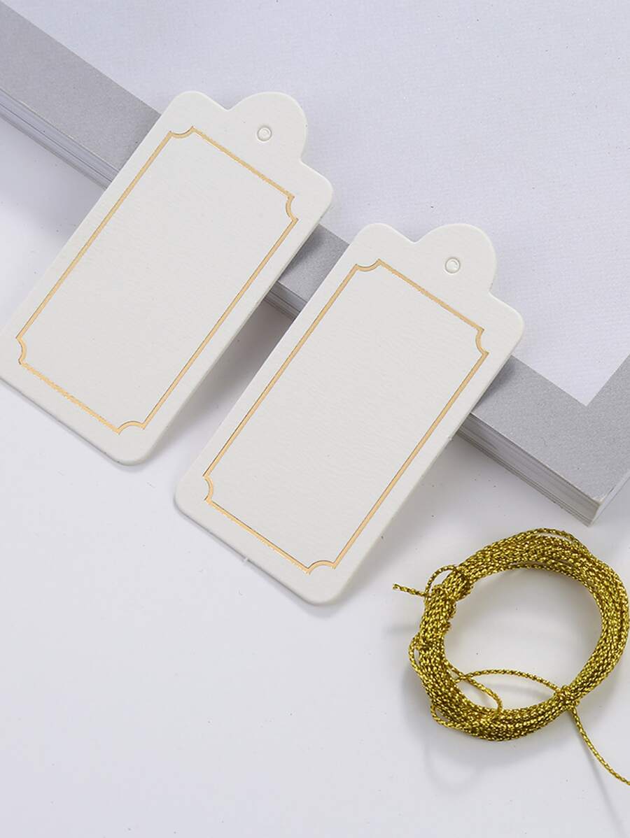 20pcs Plain Gift Wrapping Tag With Ribbon | SHEIN USA