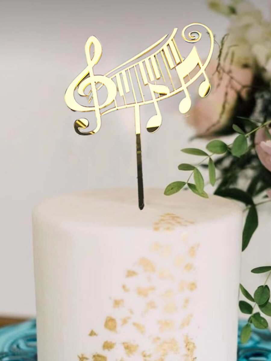 1pc Music Note Design Cake Topper | SHEIN USA