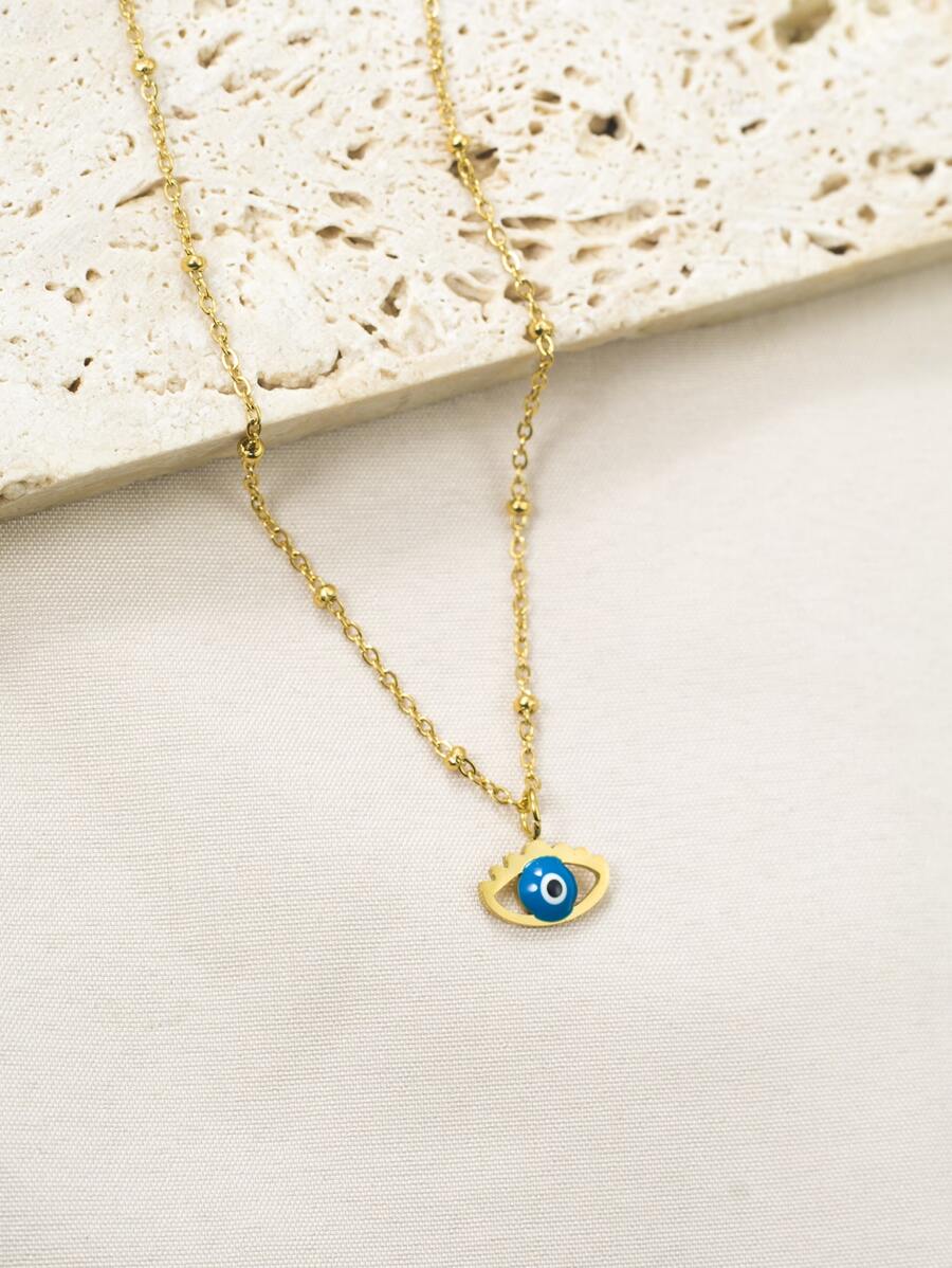 Evil Eye Charm Necklace | SHEIN USA