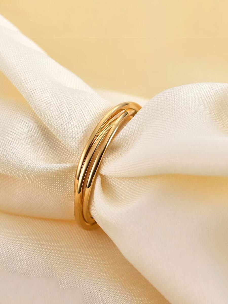 Minimalist Layered Ring | SHEIN USA