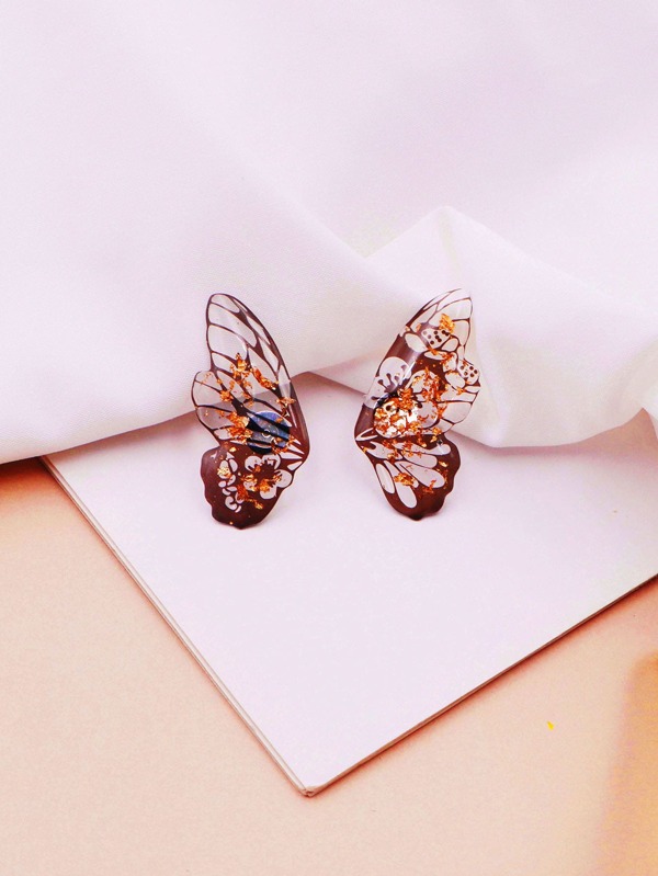 Butterfly Stud Earrings | SHEIN USA