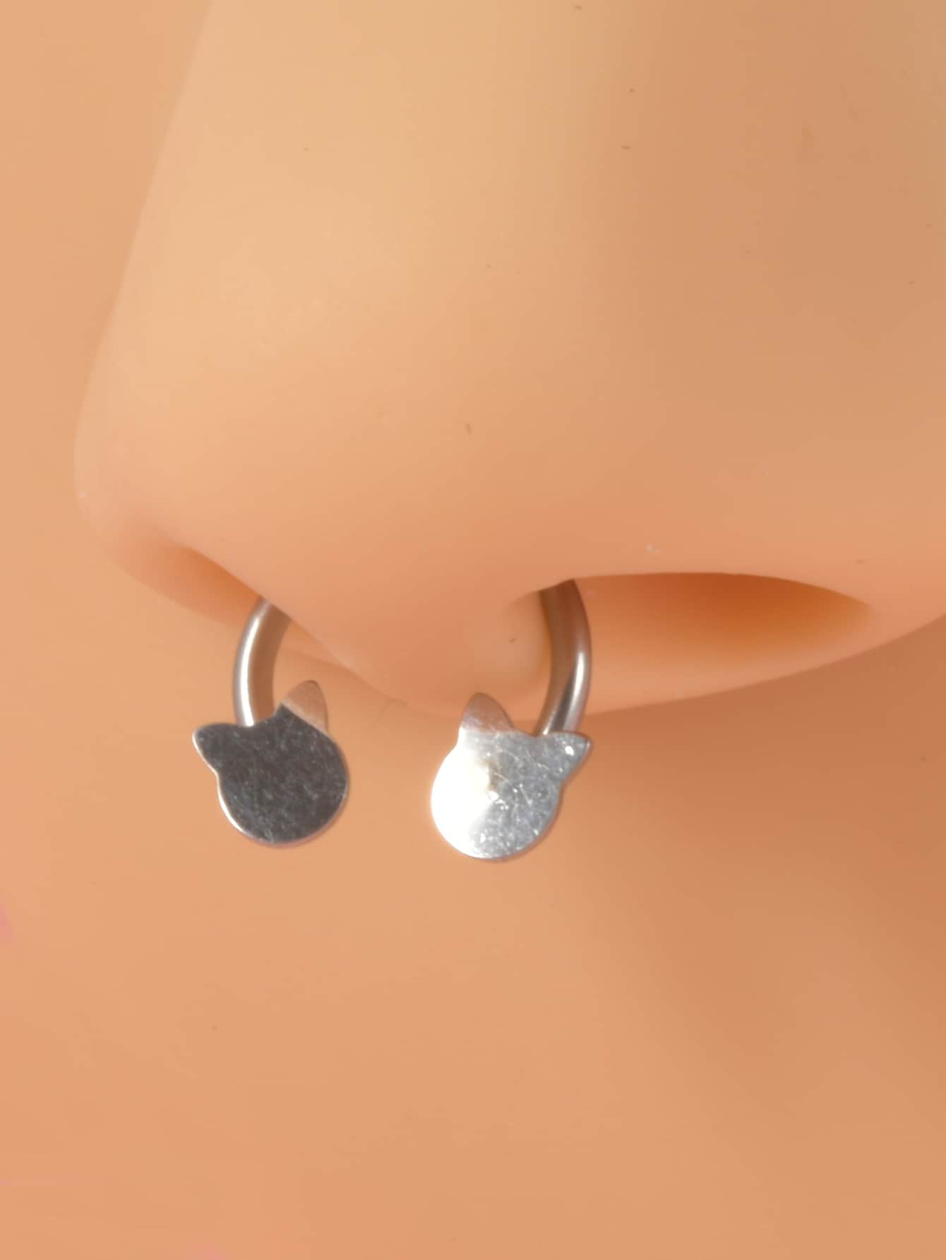 Cat Head Decor Nose Ring | SHEIN USA