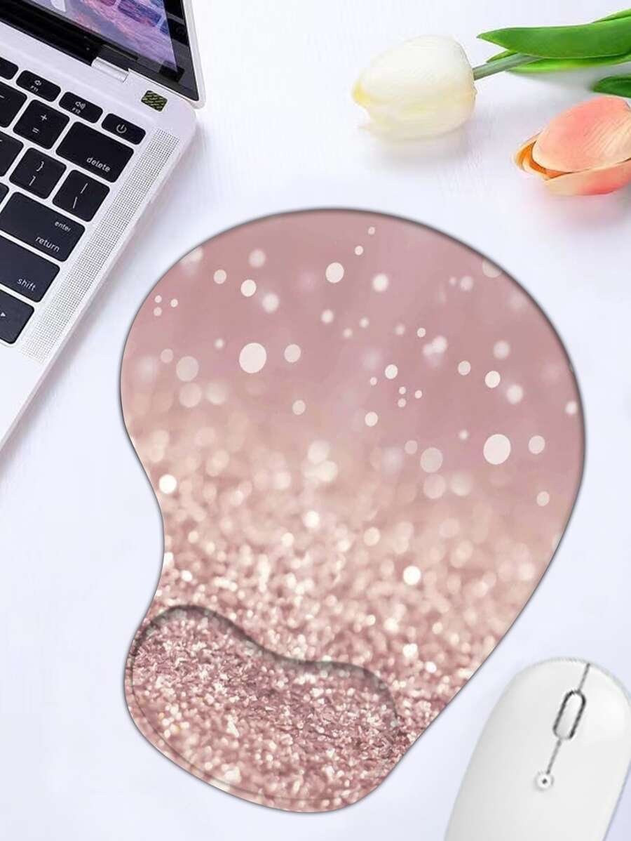 1pc Glitter Powder Pattern Mouse Pad | SHEIN USA