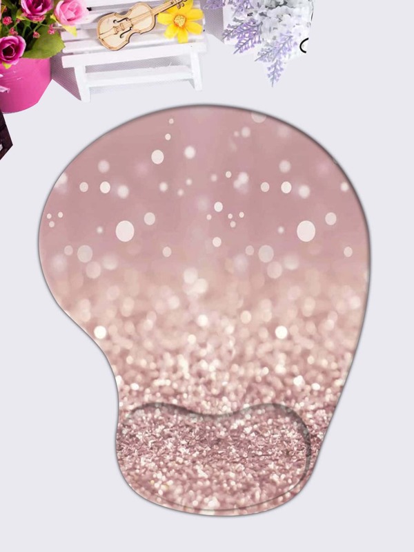 1pc Glitter Powder Pattern Mouse Pad | SHEIN USA