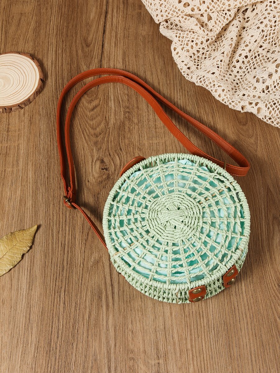 Mini Hollow Out Straw Bag | SHEIN USA