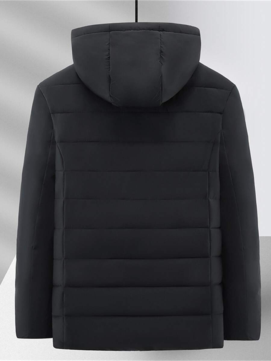 Manfinity Homme Men Thermal Lined Hooded Loose Puffer Coat | SHEIN USA