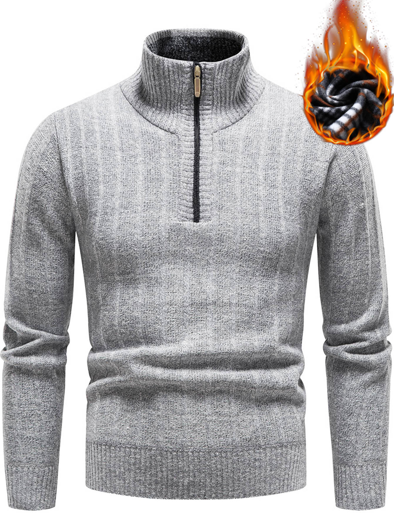 Manfinity Men Half Zipper Sweater | SHEIN USA
